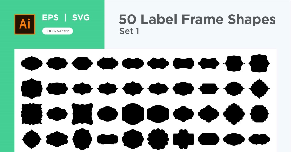 Label Frame Shape -50_ Set 1 #344318 - TemplateMonster