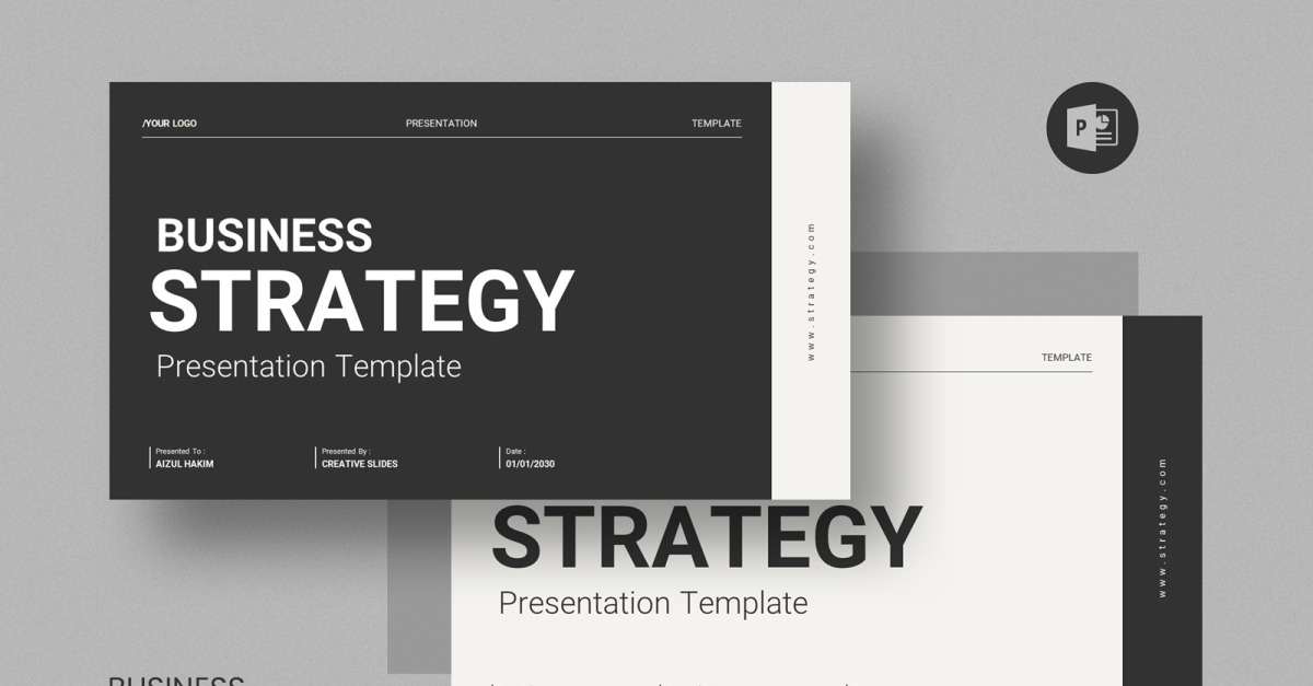 Business Strategy Presentation Template - TemplateMonster