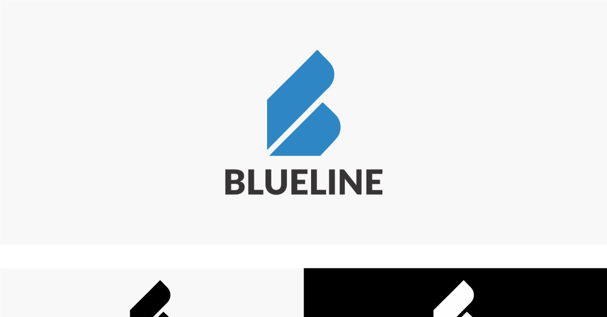 Letter B - Blueline Logo Design Template - TemplateMonster