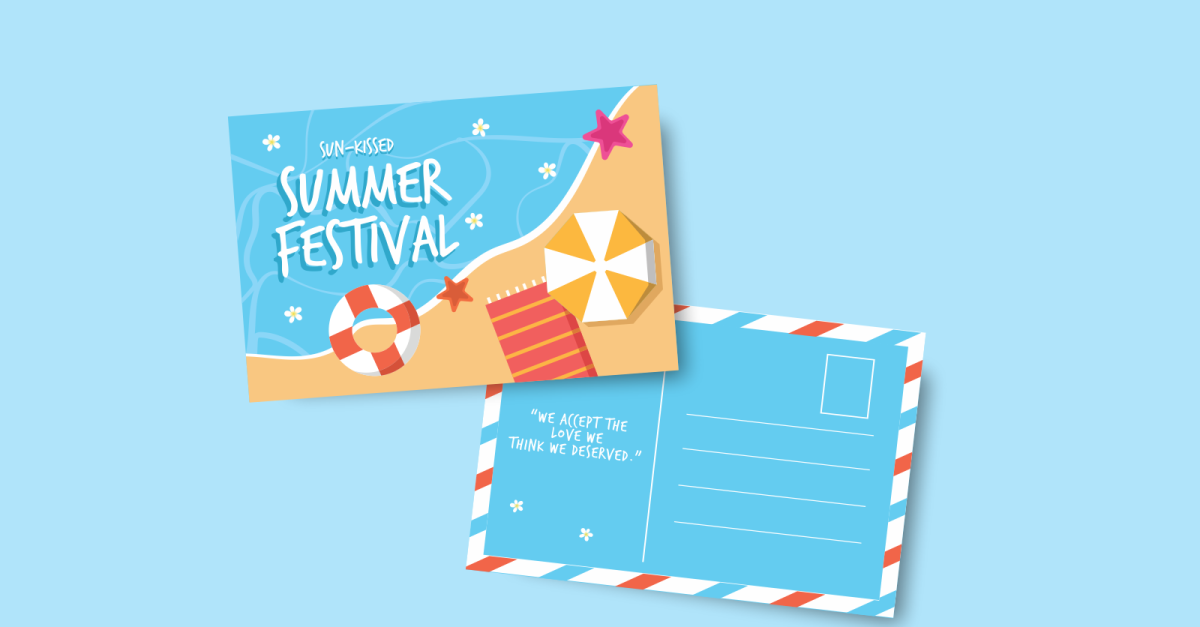 Summer Post Card Template Design #344717 - TemplateMonster