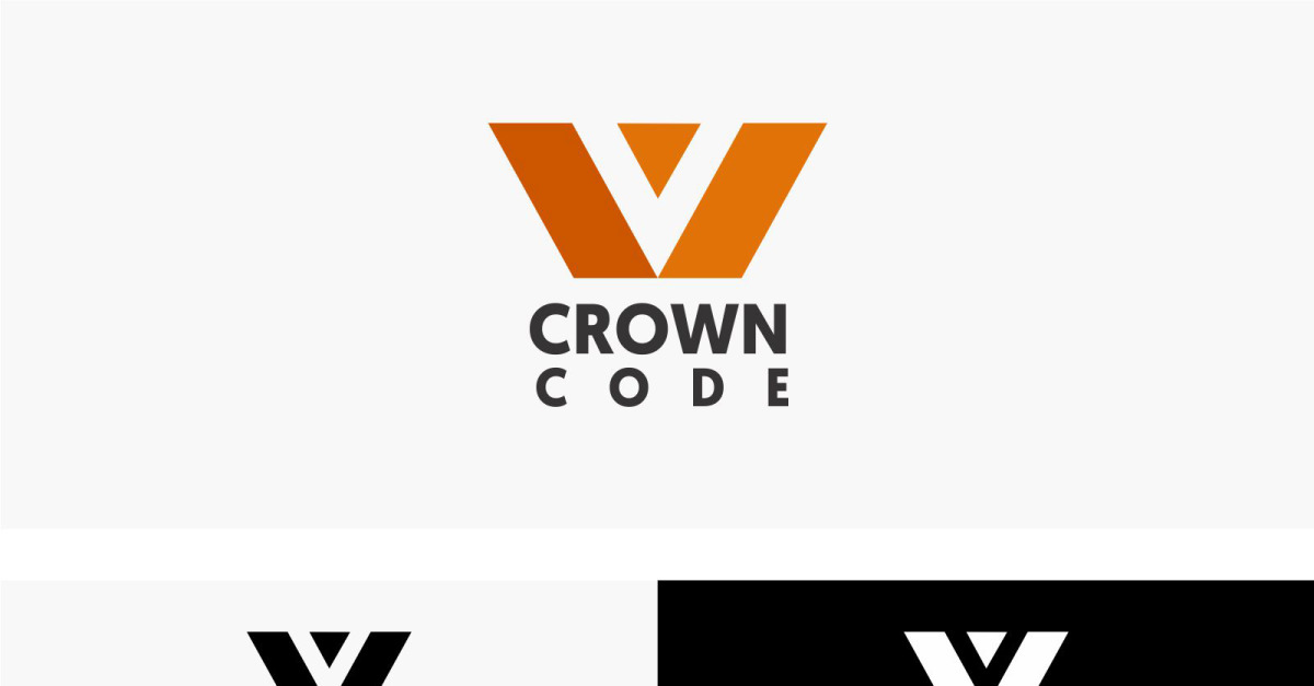 Crown Code Logo Design Template #344828 - TemplateMonster