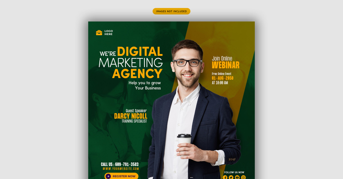 Digital Marketing Social Media Poster Template