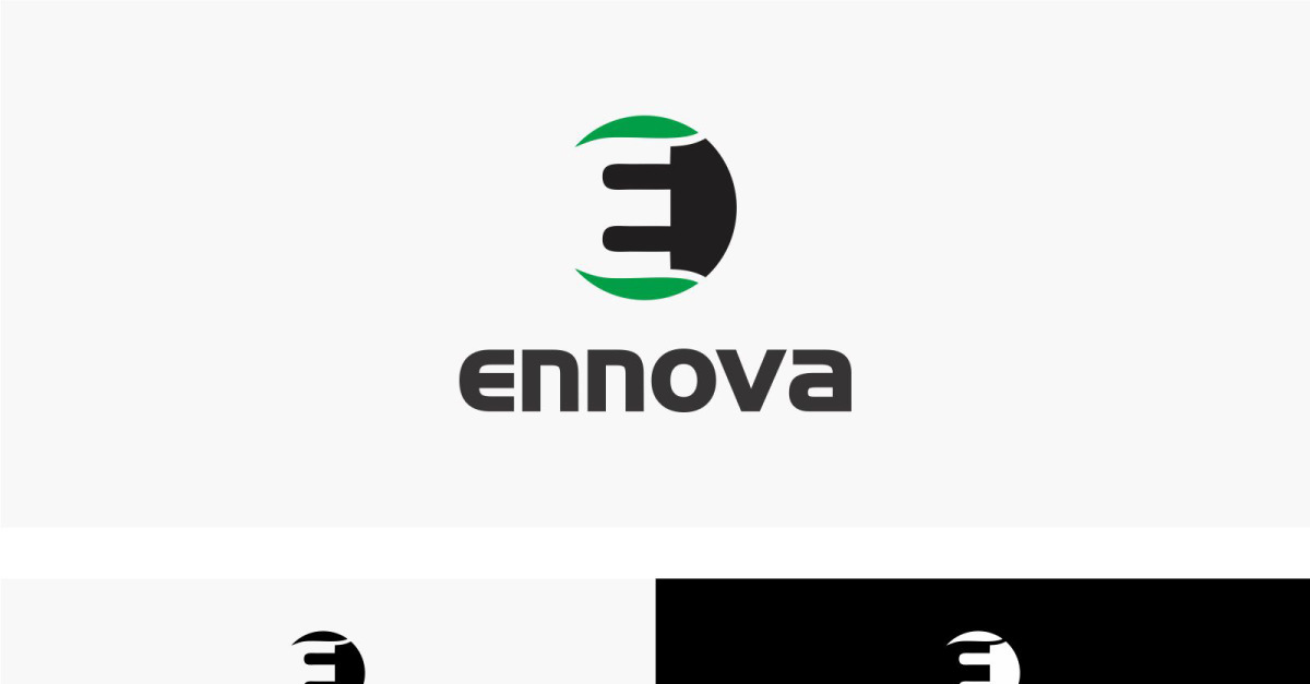 Letter E - Ennova Logo Design Template - TemplateMonster