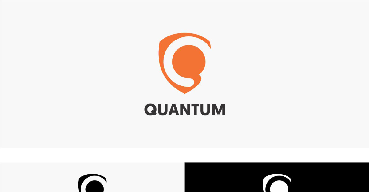 Modèle de conception de logo quantique - TemplateMonster