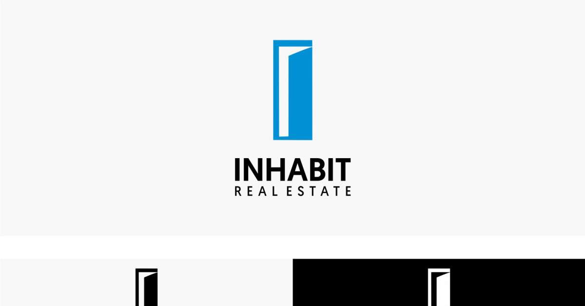 Inhabit Real Estate Logo Design Template - TemplateMonster