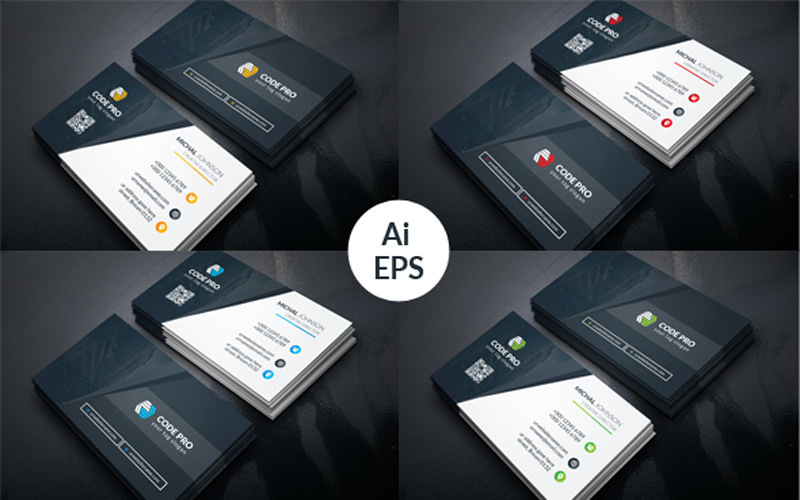 Corporate Pro Business Card Template - TemplateMonster