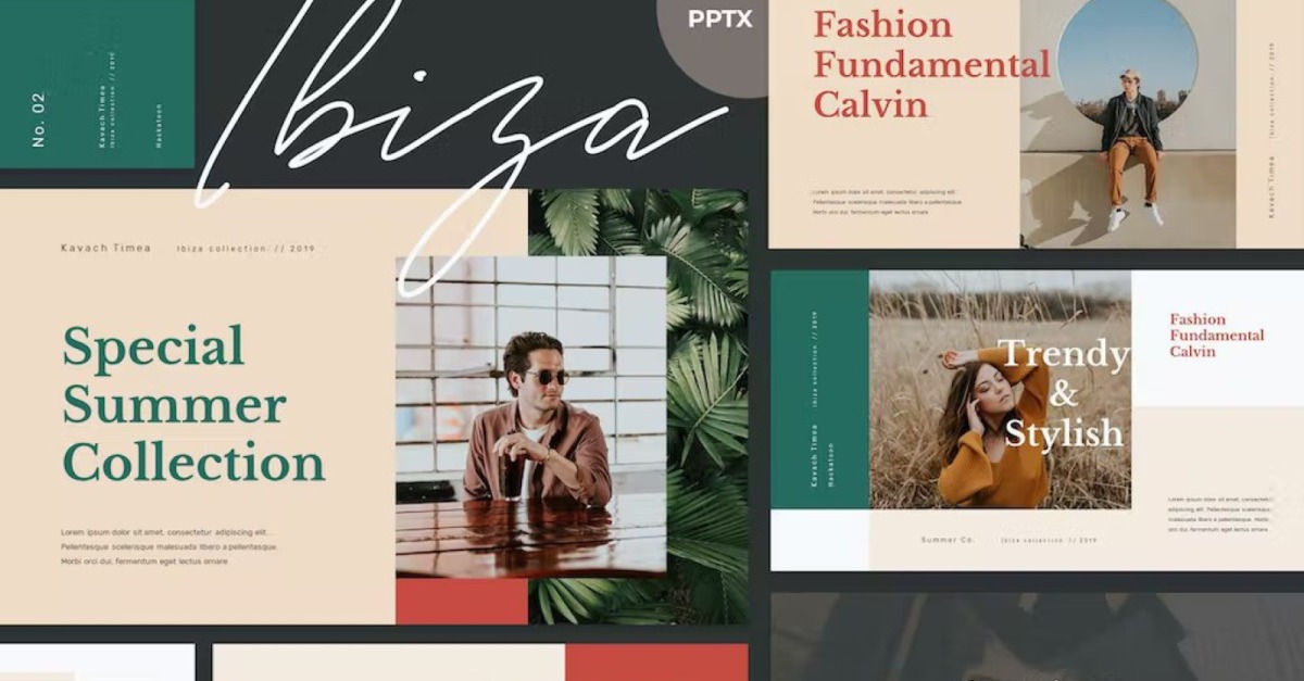 IBIZA - Modello Powerpoint elegante ed elegante