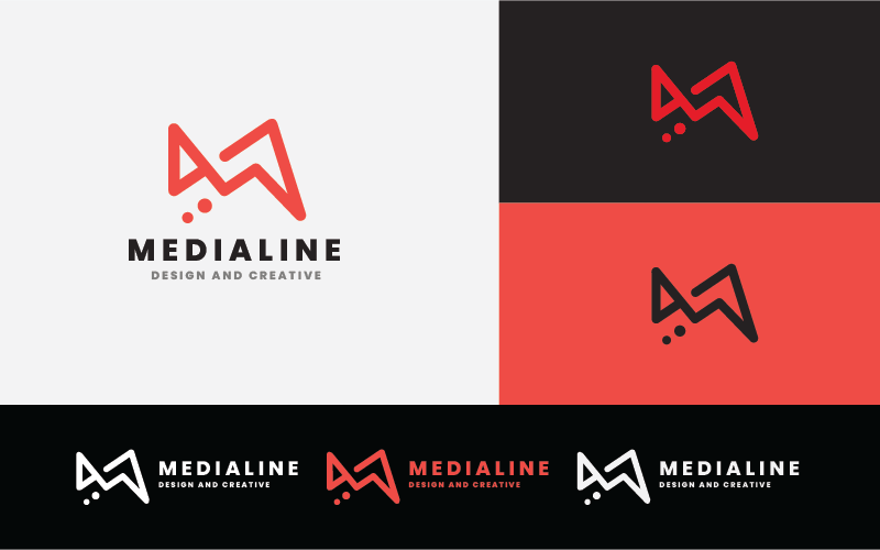 Media Line Logo Pro Template #345231 - TemplateMonster