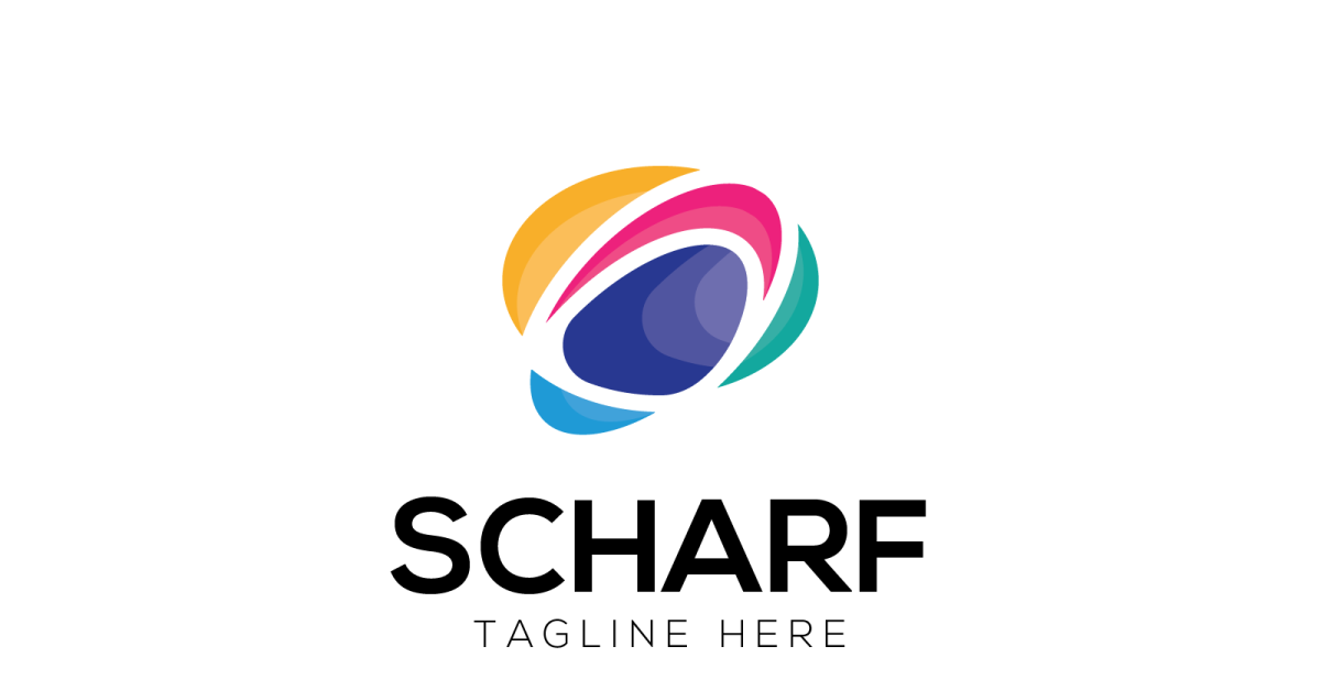 Scharf Logo Template Colorful #345691 - TemplateMonster