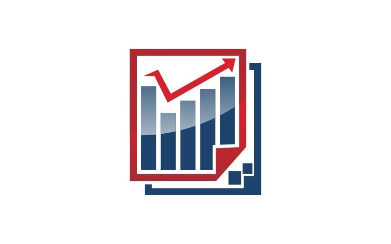 Modèle de logo de rapport d'activité numérique