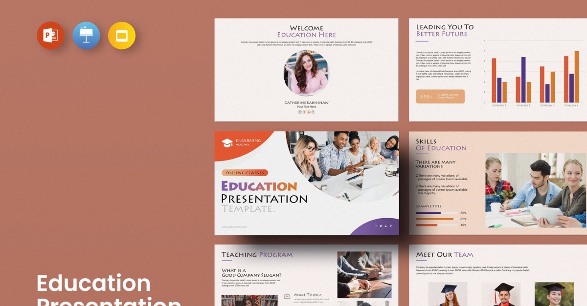 Modèle de présentation PowerPoint pour l'éducation