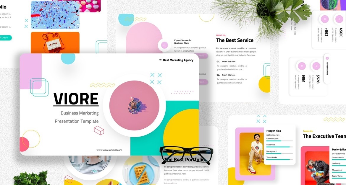 Viore - Marketing Powerpoint Template - TemplateMonster