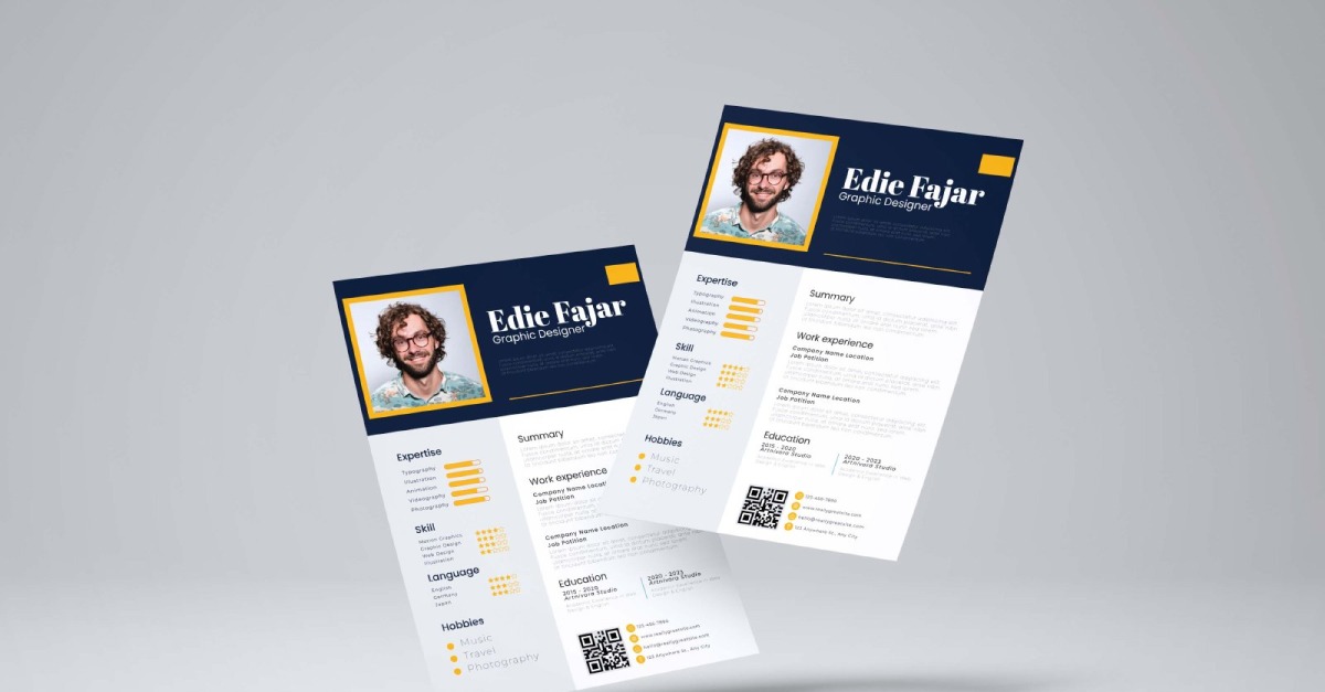 Дизайн шаблону резюме та CV 9 #345855 - TemplateMonster