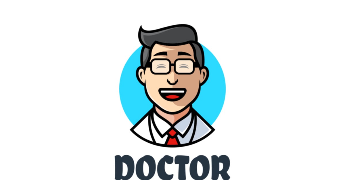 Doctor Mascot Cartoon Logo 1 #345996 - TemplateMonster