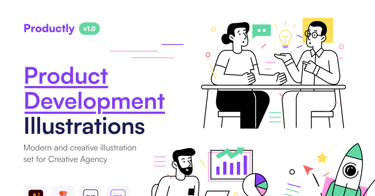 Productly - Product Development Illustration Set