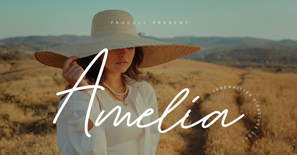 Amelia - Police manuscrite #346166 - TemplateMonster