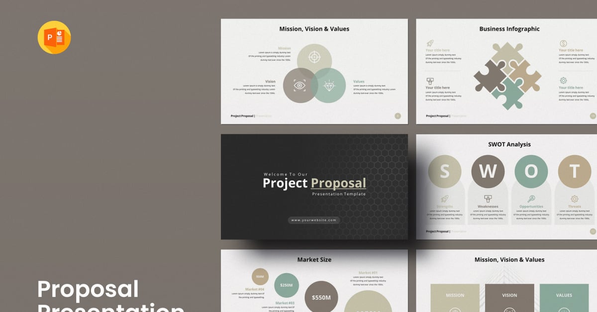 Project Proposal Presentation Template - TemplateMonster