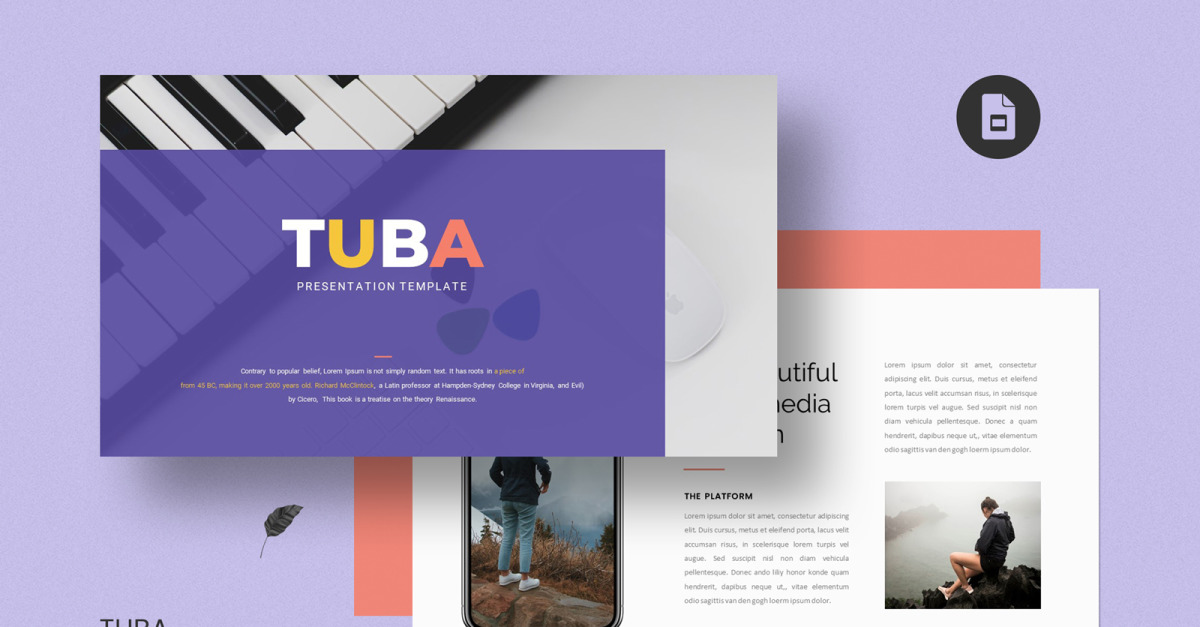 Tuba Google Slides Presentation Template - TemplateMonster