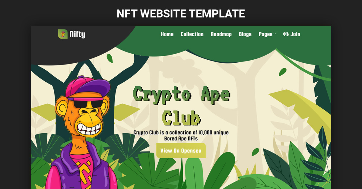 Nifty - NFT Website Template #346322 - TemplateMonster
