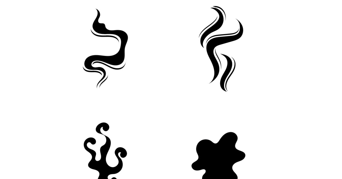 Smoke vape logo icon template design element v29