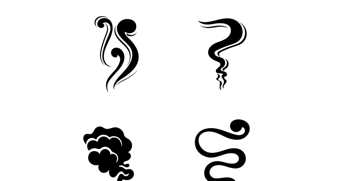 Smoke vape logo icon template design element v30