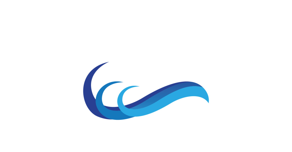Beach water wave logo vector v34 #346491 - TemplateMonster