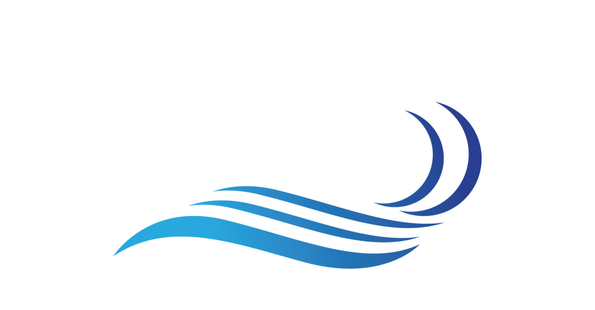 Beach water wave logo vector v4 #346461 - TemplateMonster
