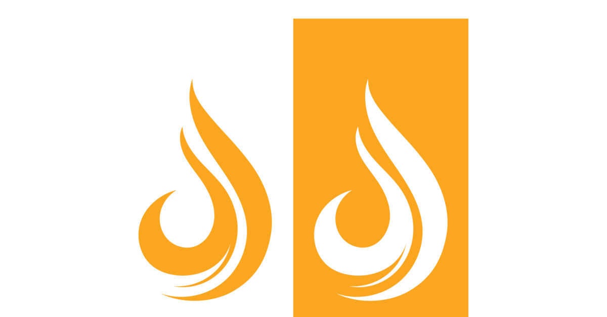 Fire hot flame logo burn template vector v1 - TemplateMonster