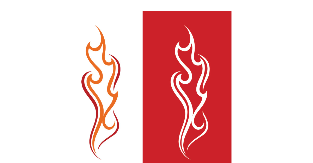 Fire hot flame logo burn template vector v3 - TemplateMonster