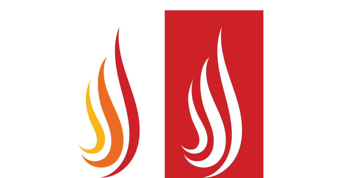 Fire hot flame logo burn template vector v8 - TemplateMonster