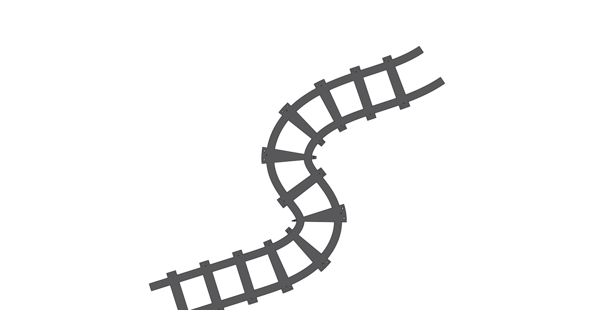 Train track way logo icon vector template logo v28