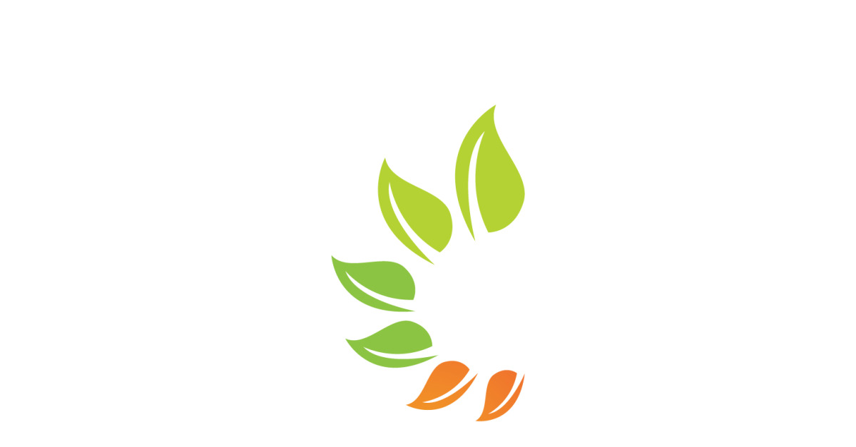 Leaf green ecology nature fresh logo vector v12