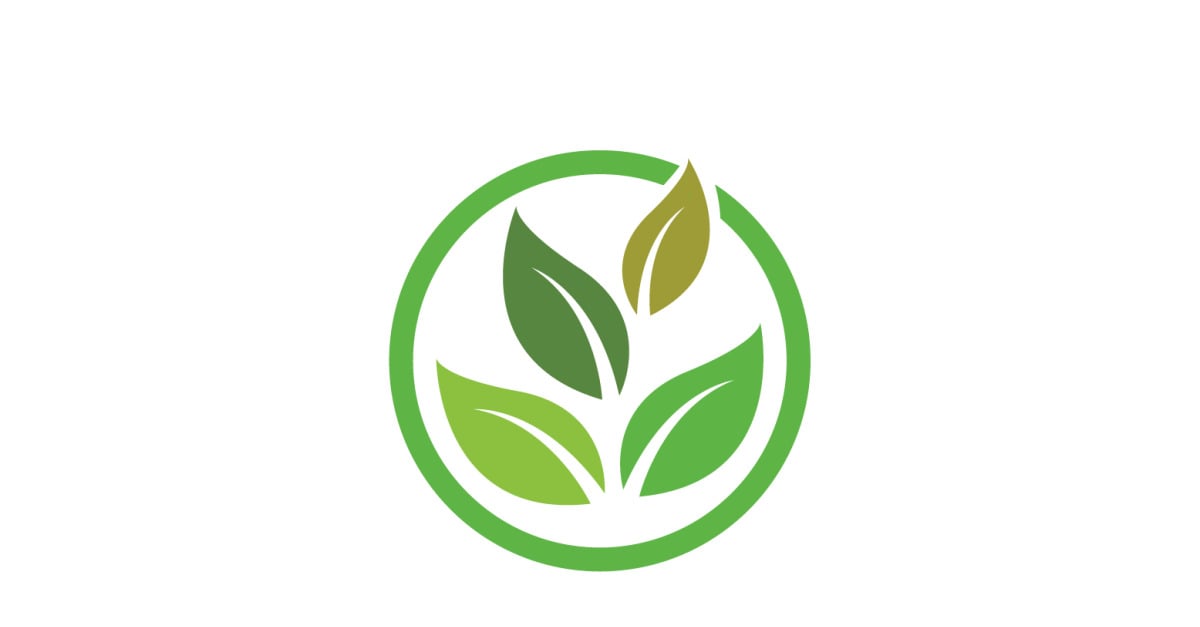 Leaf green ecology nature fresh logo vector v36