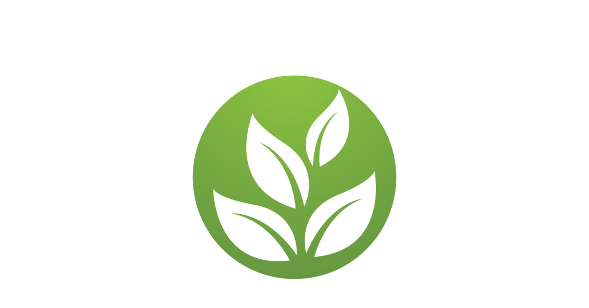 Leaf green ecology nature fresh logo vector v37