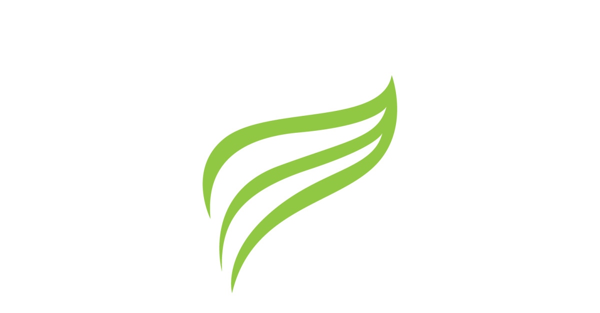 Leaf green ecology nature fresh logo vector v9