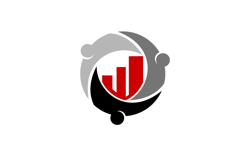 Teamwork Connection Success logo template - TemplateMonster