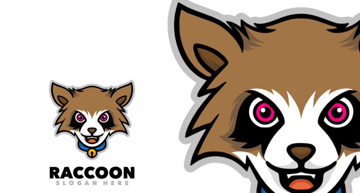 Rakun Maskot çizgi film yaban hayatı çizgi film