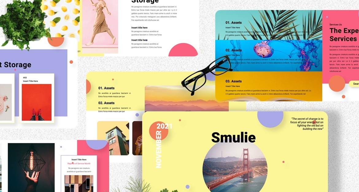 Smulie - Modello Powerpoint digitale creativo