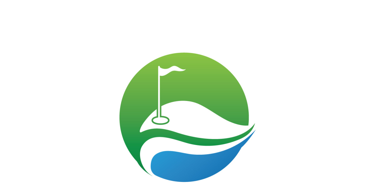 Golf icona logo sport vettore v21 #347164 - TemplateMonster