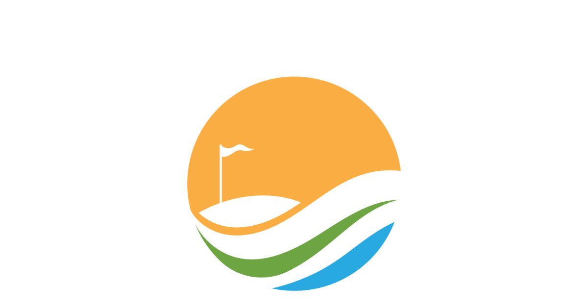 Golf icona logo sport vettore v23 #347166 - TemplateMonster