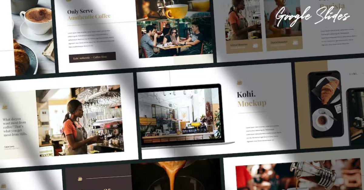 Kohi - Cafe Business Google Slides #347282 - TemplateMonster