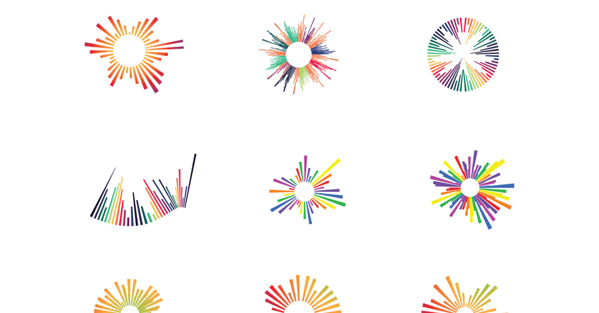 Ekolayzır çubuğu müzik çalar logo vektörü v8