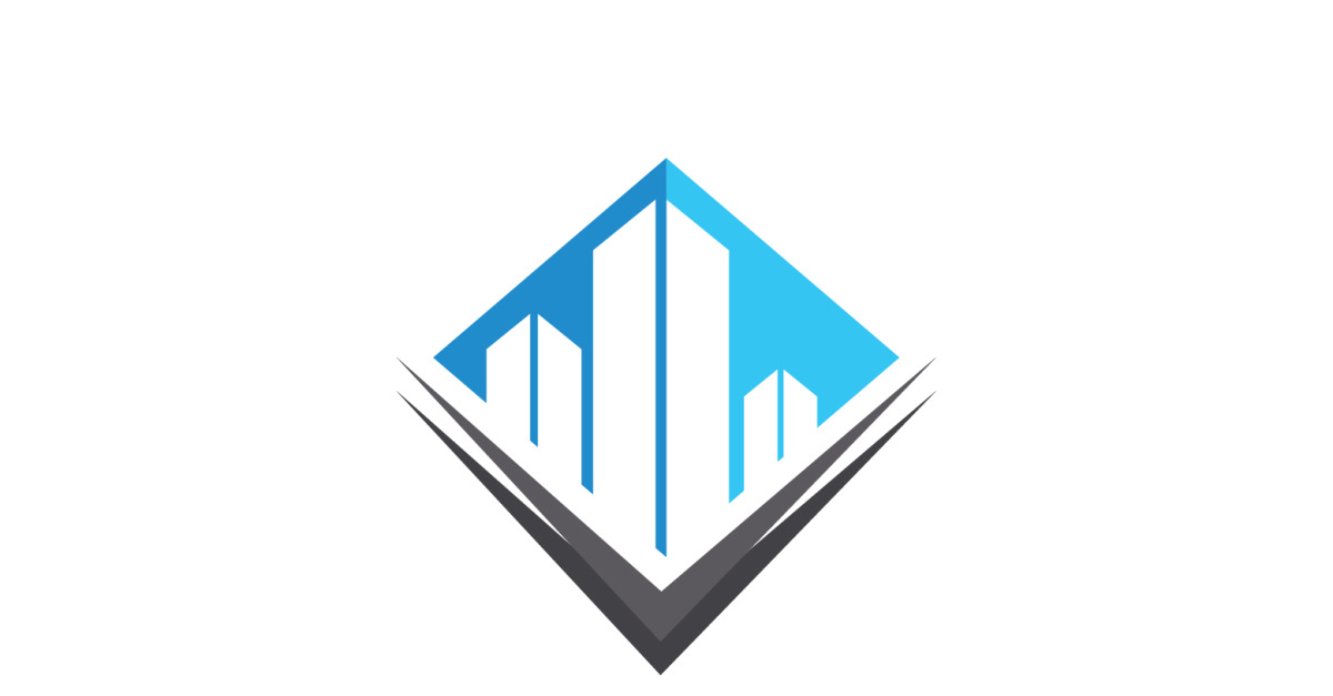 Modern city building logo tower logo template v10