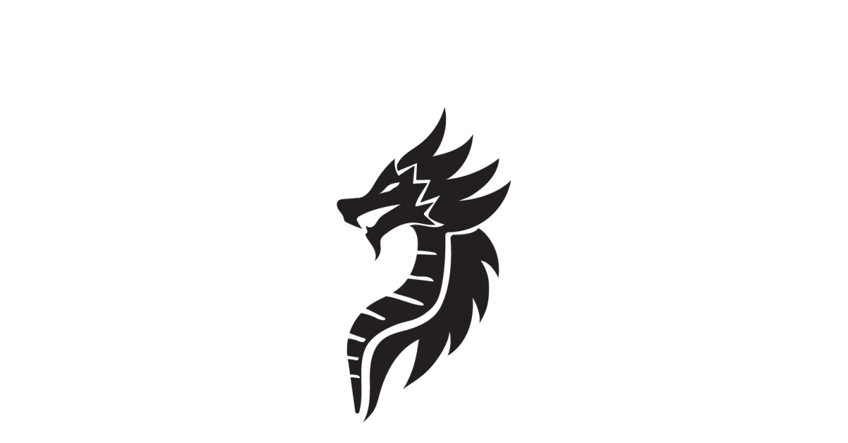 Dragon fire head logo template v4 #347435 - TemplateMonster
