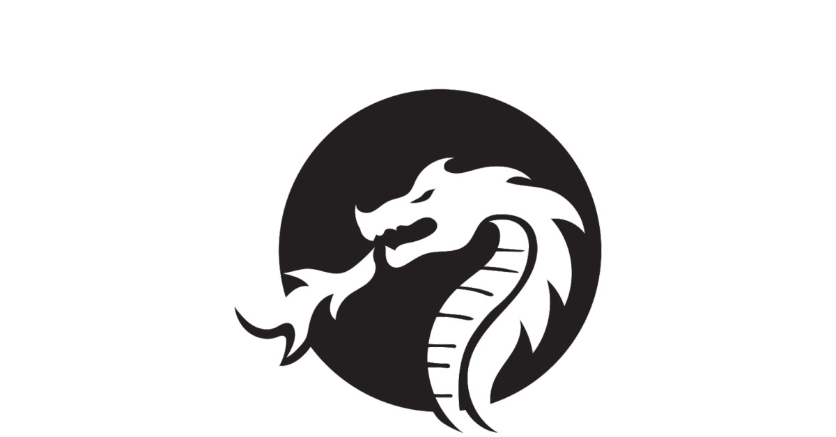 Ejderha ateşi baş logo şablonu v2 #347433 - TemplateMonster