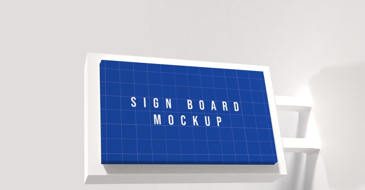Sign Board PSD Product Mockup #347580 - TemplateMonster