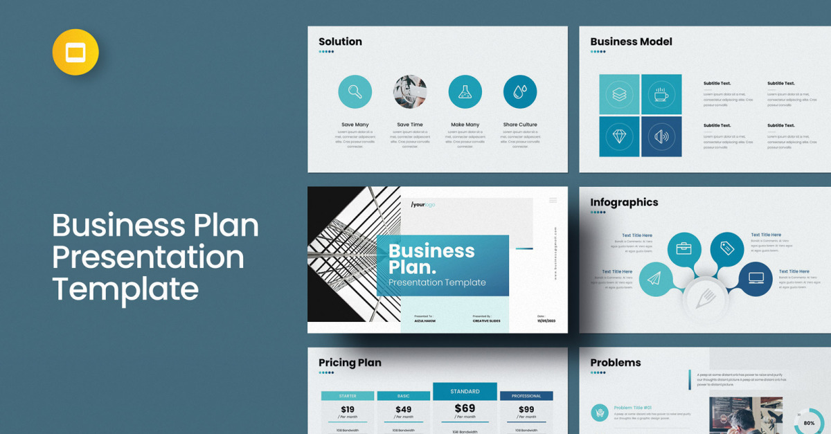Business Plan Google Slides Template Layout Templatemonster