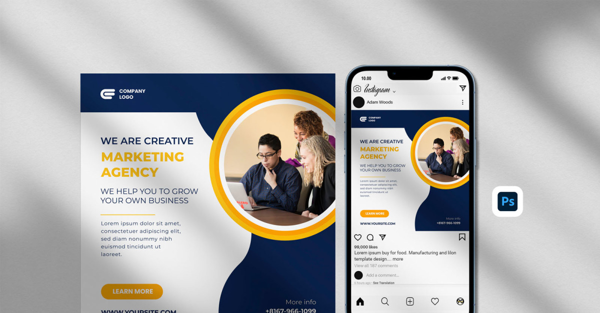 Home social media post template #347663 - TemplateMonster