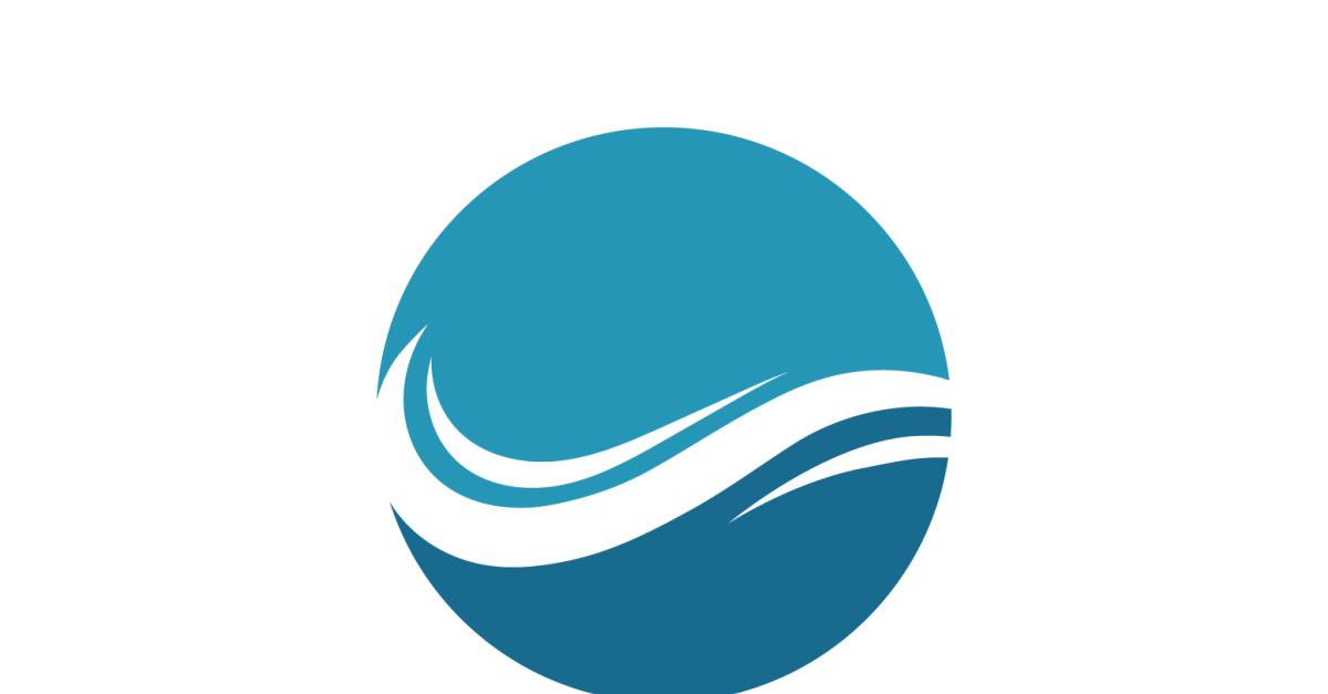 Szablon logo plaży wody fala v12 #347819 - TemplateMonster