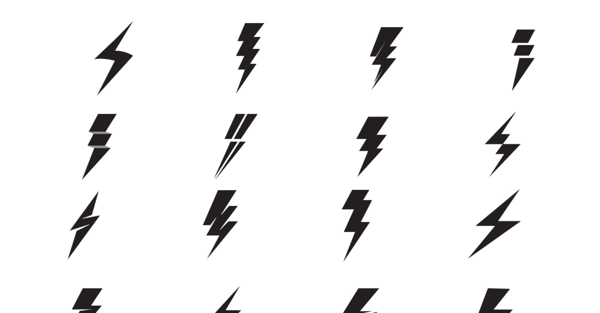 Thunderbolt flash lightning faster logo v65 - TemplateMonster